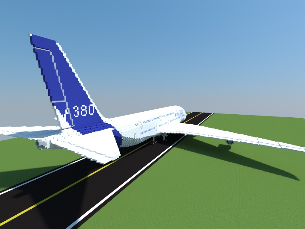 Airbus A380-800 Minecraft Map