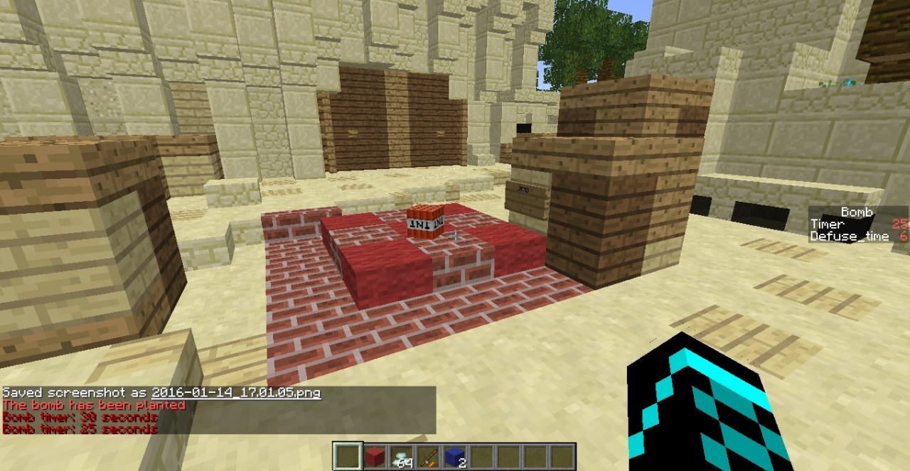 Counter-Strike Game(using command-blocks) Minecraft Map