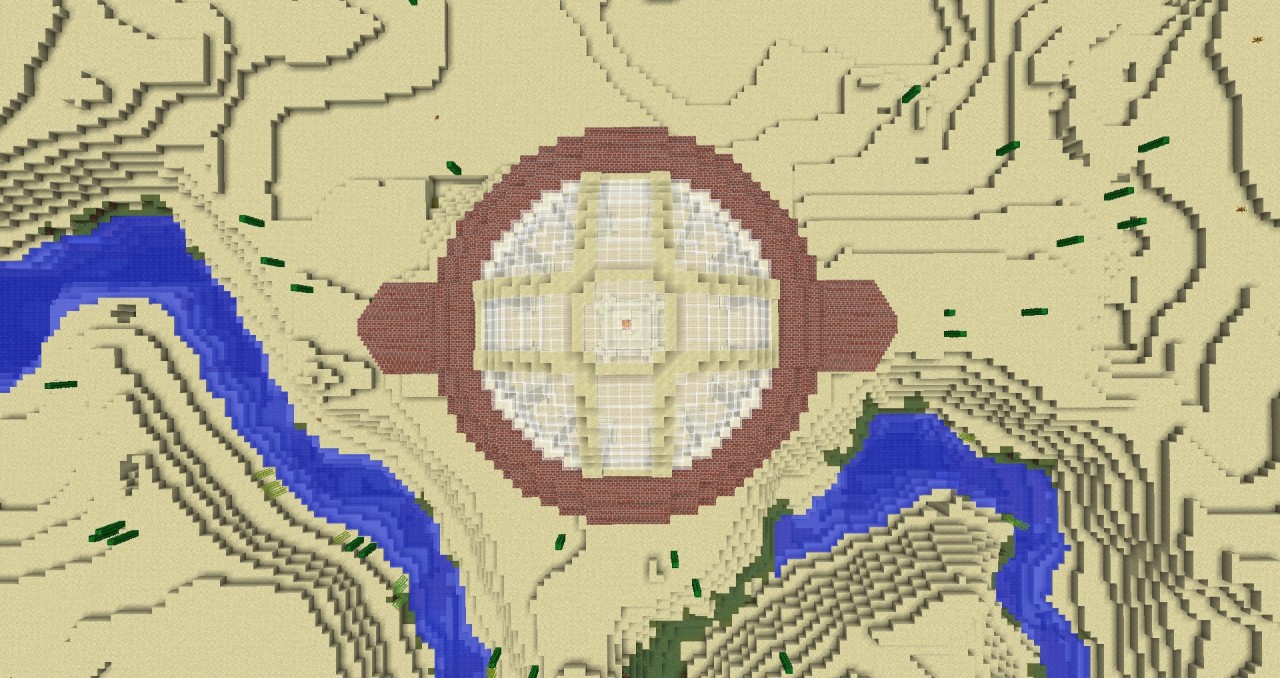 Sandstone temple Minecraft Map