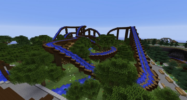 Minecraft Roller Coaster - Cascade Minecraft Map