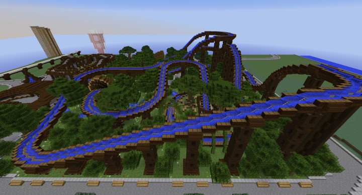 Minecraft Roller Coaster - Cascade Minecraft Map