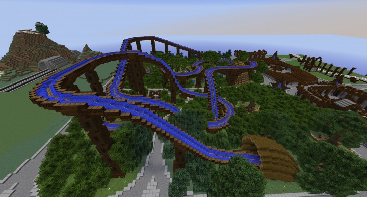 Minecraft Roller Coaster - Cascade Minecraft Map