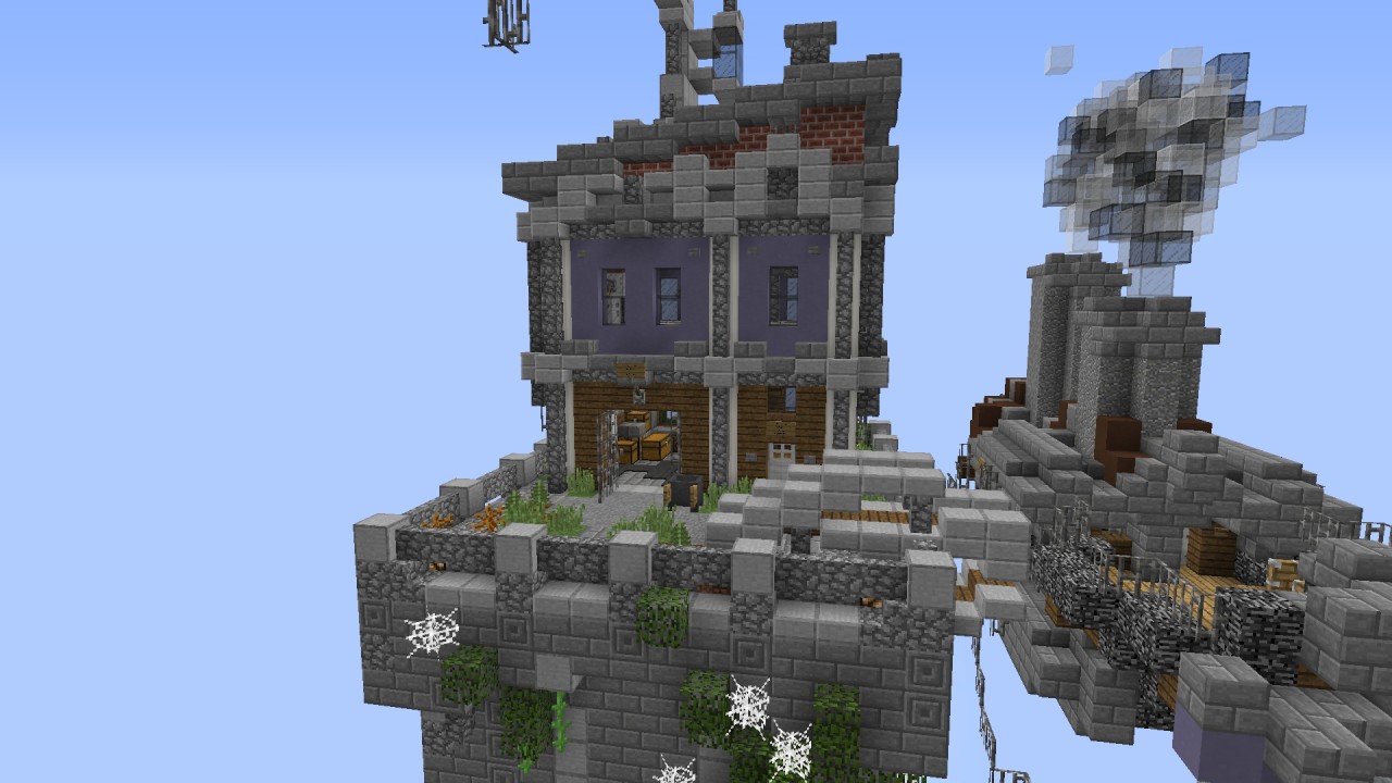 Steampunk Airship Station - Bioshock Inspired build Minecraft Map