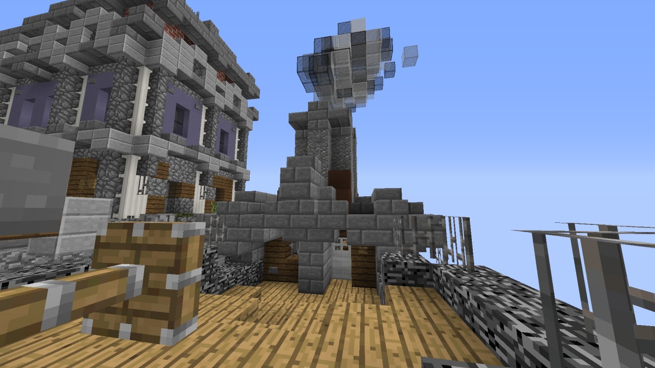 Steampunk Airship Station - Bioshock Inspired build Minecraft Map