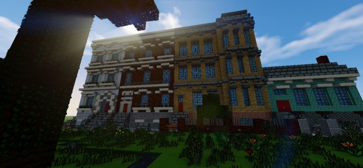 Victorian/Georgian Town Houses Minecraft Map