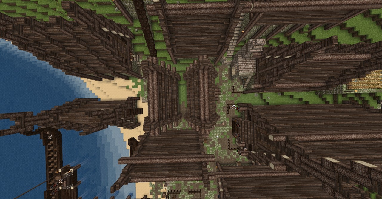 Viking village in a fjord Minecraft Map