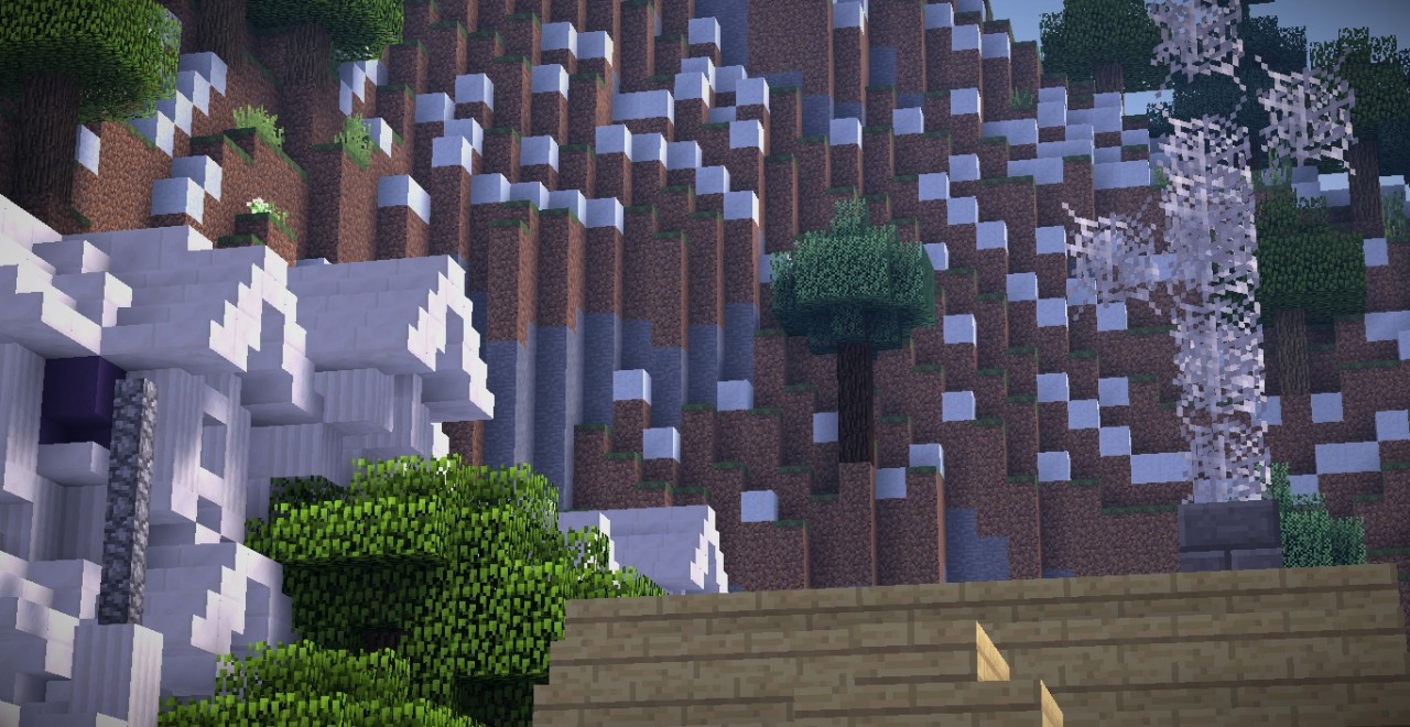 Outdoor Ice/Snow-Themed Shop Minecraft Map