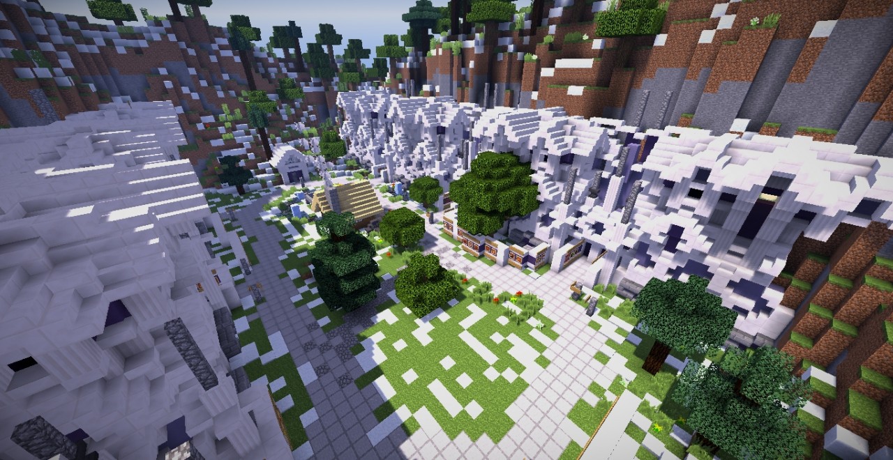 Outdoor Ice/Snow-Themed Shop Minecraft Map