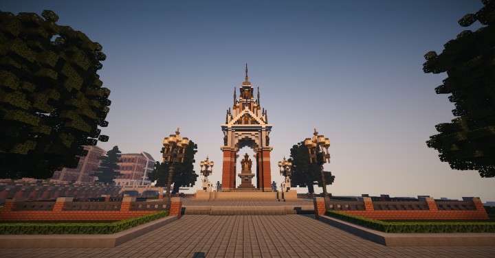 WIP, memorial square Minecraft Map