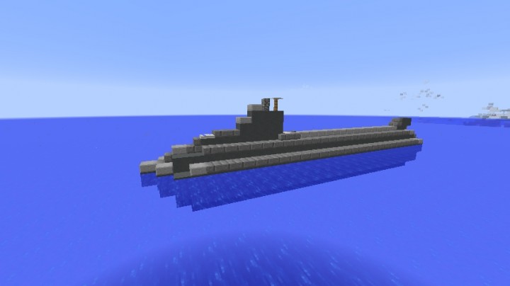 Small Submarine - Fictional [Full Interior] Minecraft Map