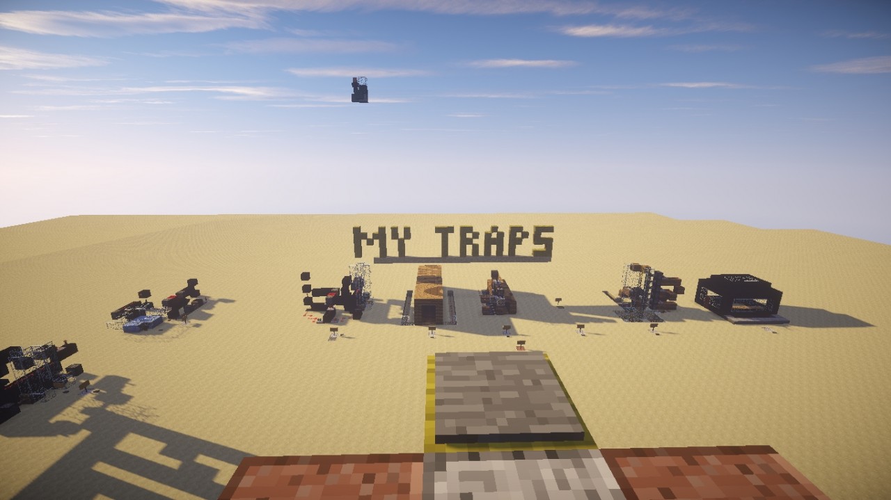 Traps and Info Minecraft Map