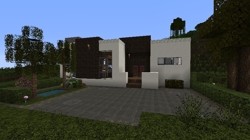 Minecraft Small Modern House from Speedbuild Minecraft Map