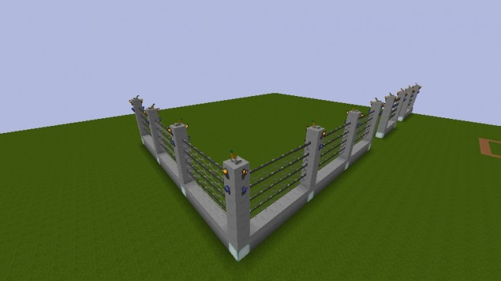 Jurassic Adventure Low Carnivore/Herbivore Security Fences Minecraft Map