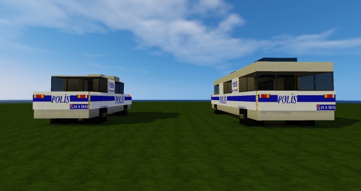 4 Europian police car pack Minecraft Map