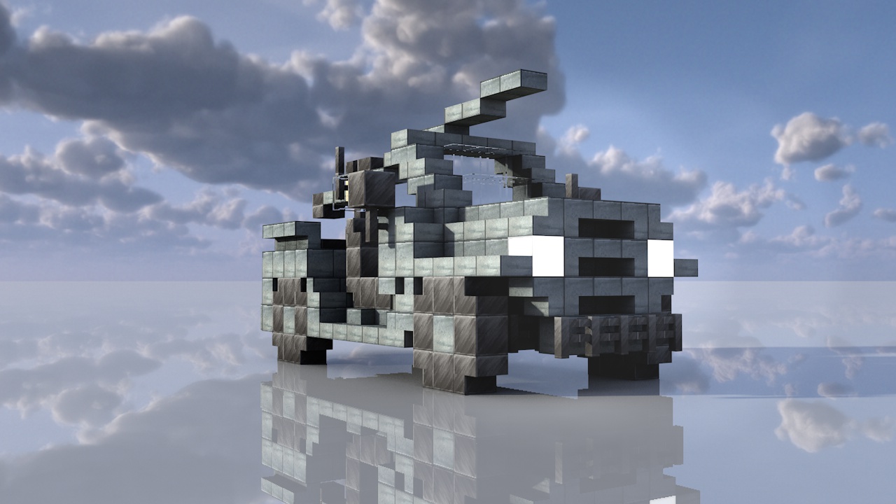 3:1 scale Military Vehicles Minecraft Map