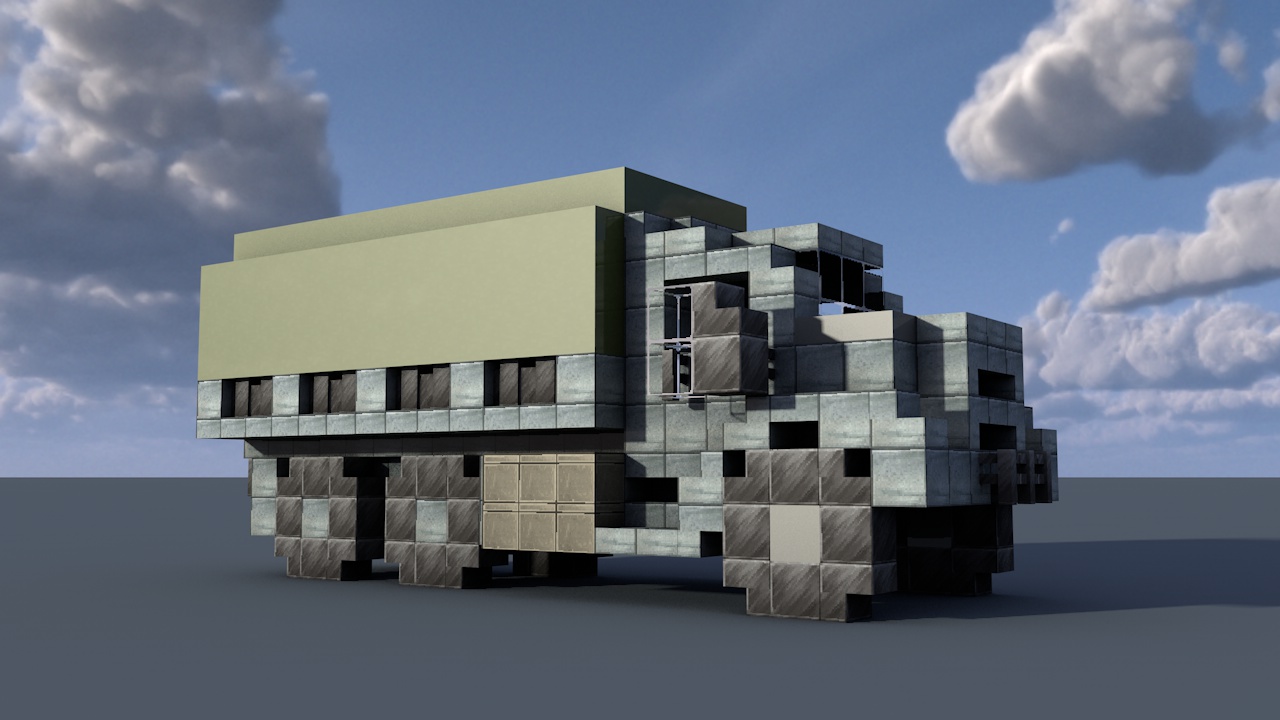 3:1 scale Military Vehicles Minecraft Map