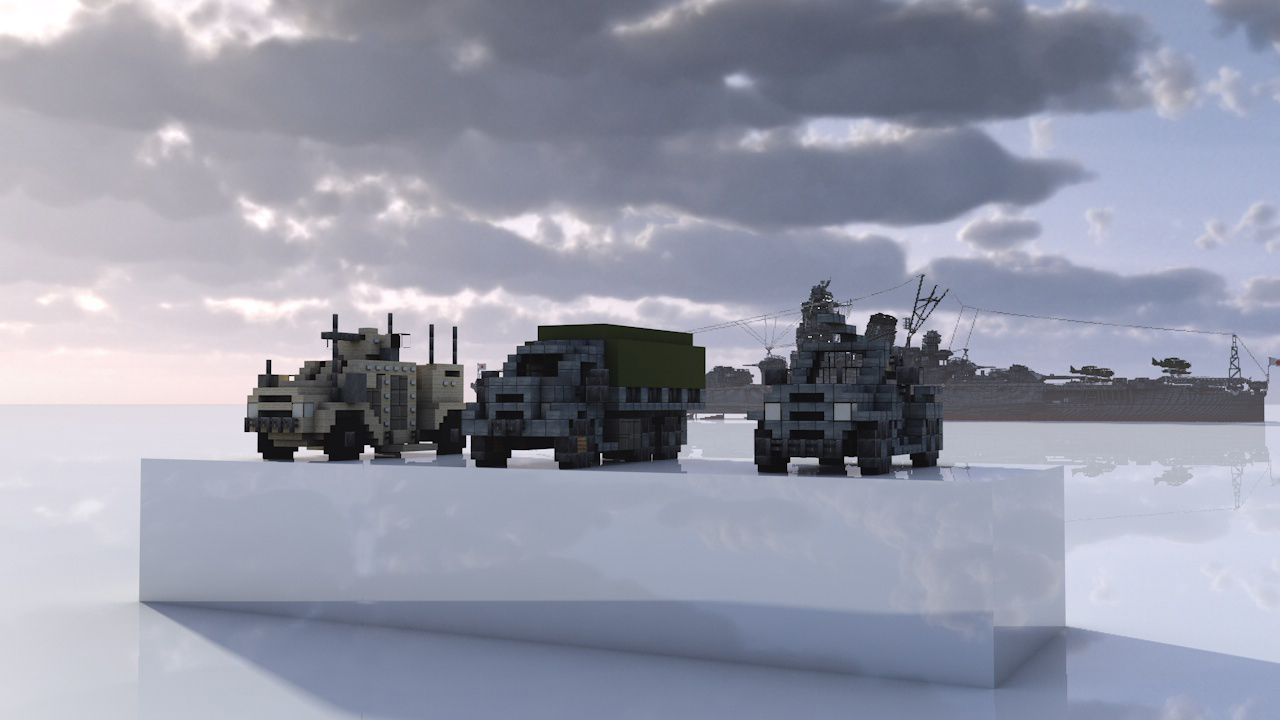 3:1 scale Military Vehicles Minecraft Map