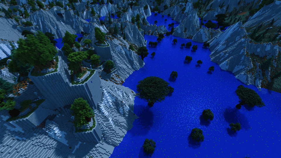 Terraced Ruins - 2k x 2k Custom Terrain Minecraft Map