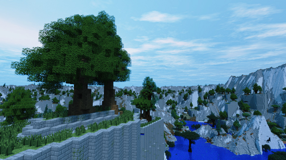 Terraced Ruins - 2k x 2k Custom Terrain Minecraft Map