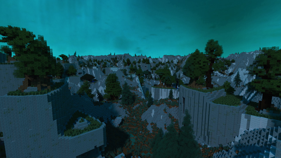 Terraced Ruins - 2k x 2k Custom Terrain Minecraft Map