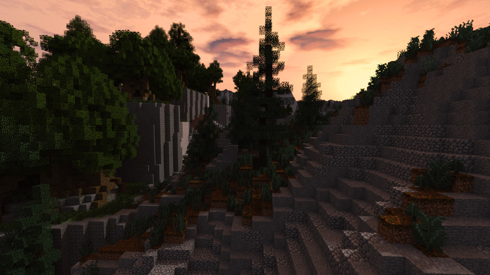 Terraced Ruins - 2k x 2k Custom Terrain Minecraft Map