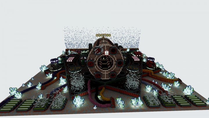 Giant plasma gatling cannon Minecraft Map