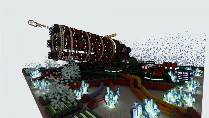 Giant plasma gatling cannon Minecraft Map