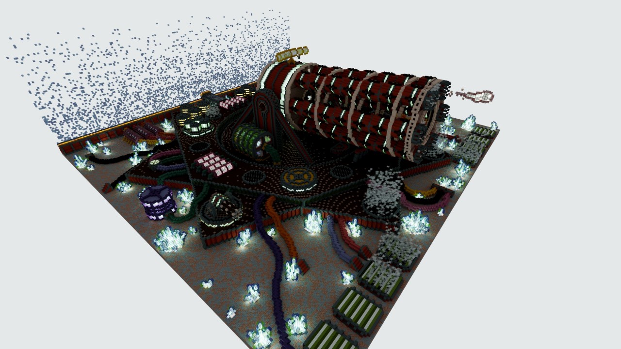 Giant plasma gatling cannon Minecraft Map