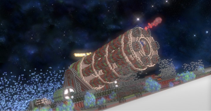 Giant plasma gatling cannon Minecraft Map