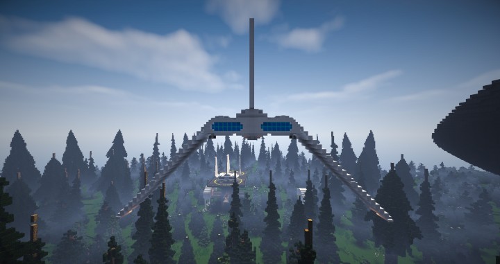 Minecraft STAR WARS FOREST MOON OF ENDOR (Shuttle Tydirium, AT-AT, and ...