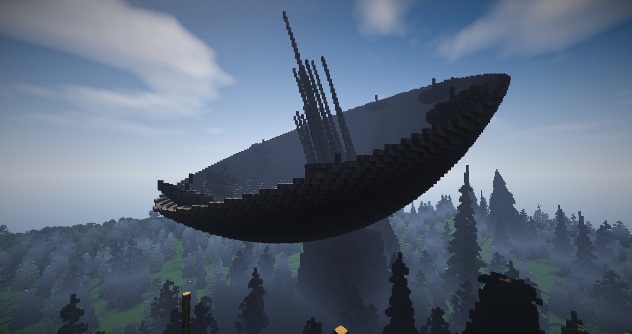 Minecraft STAR WARS FOREST MOON OF ENDOR (Shuttle Tydirium, AT-AT, and ...