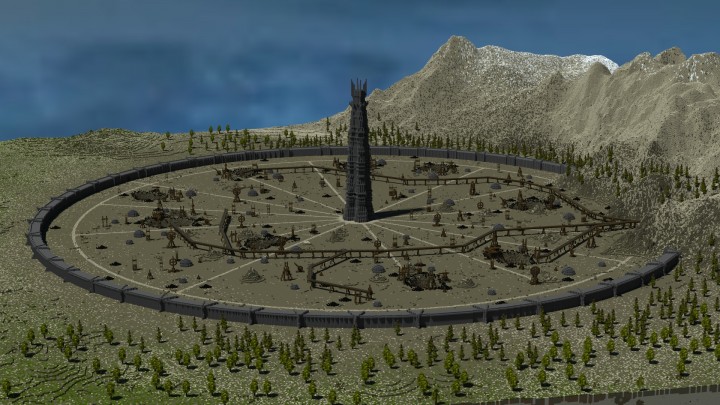Minecraft Middle-Earth Isengard. Изенгард в Майнкрафт Minecraft Map