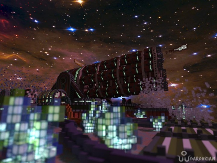 Giant plasma gatling cannon Minecraft Map