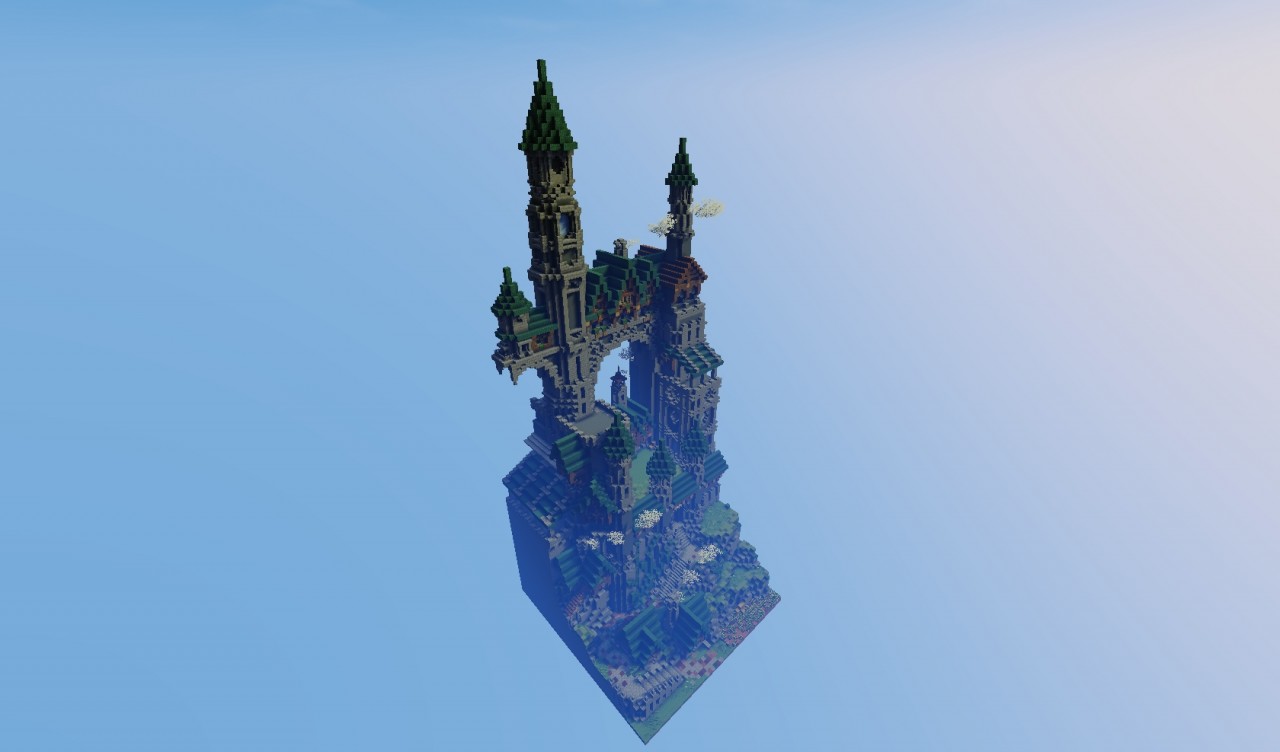 Medieval fantastic structure plot. Minecraft Map