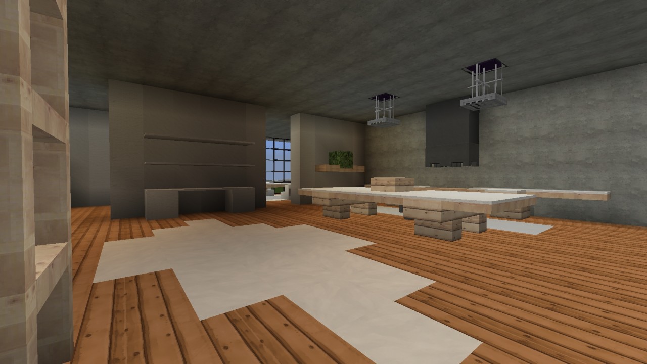 Concrete Modern House Minecraft Map