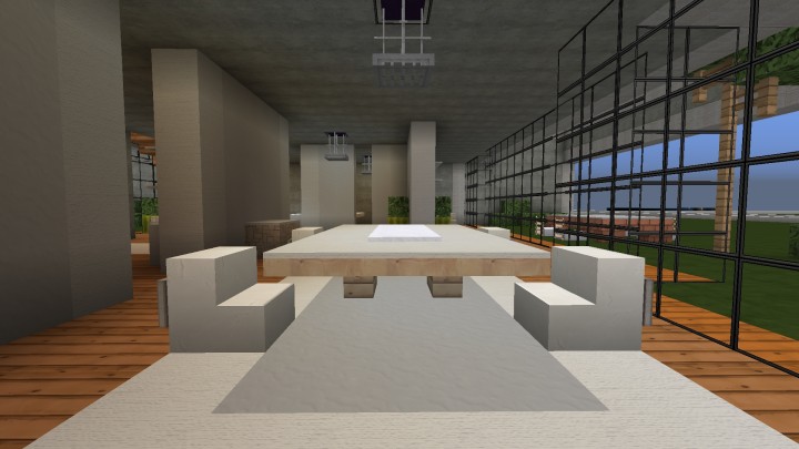 Concrete Modern House Minecraft Map