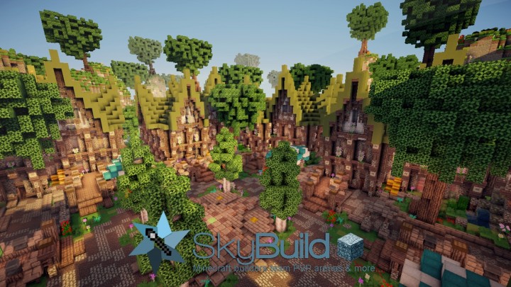 [Comission] Spawn Survival Town Minecraft Map