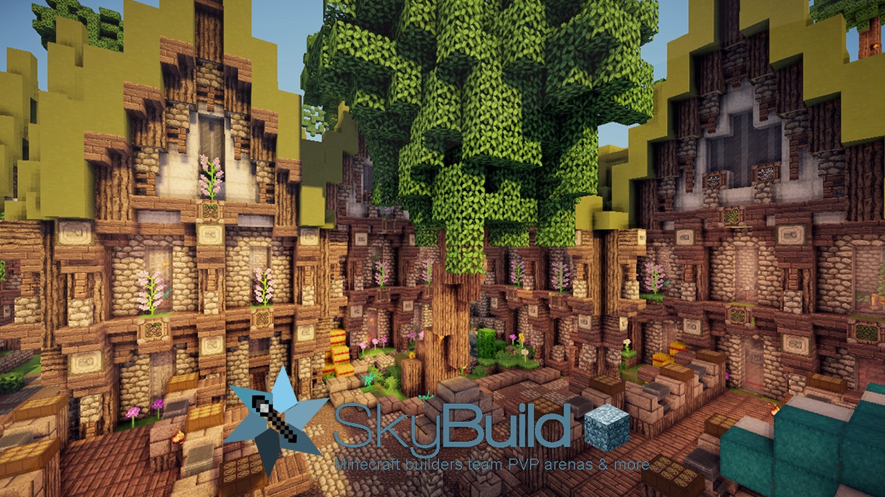 [Comission] Spawn Survival Town Minecraft Map