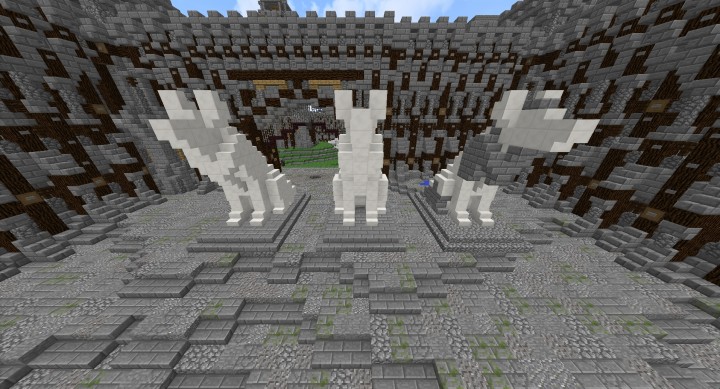 Wolf Statues Minecraft Map