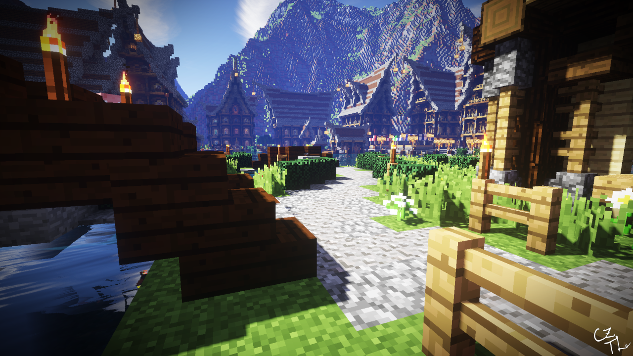 Epic Mountain Village Minecraft Map