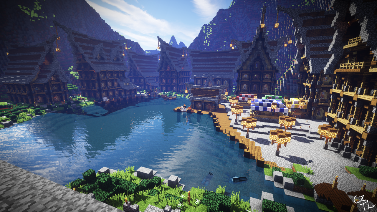 Epic Mountain Village Minecraft Map
