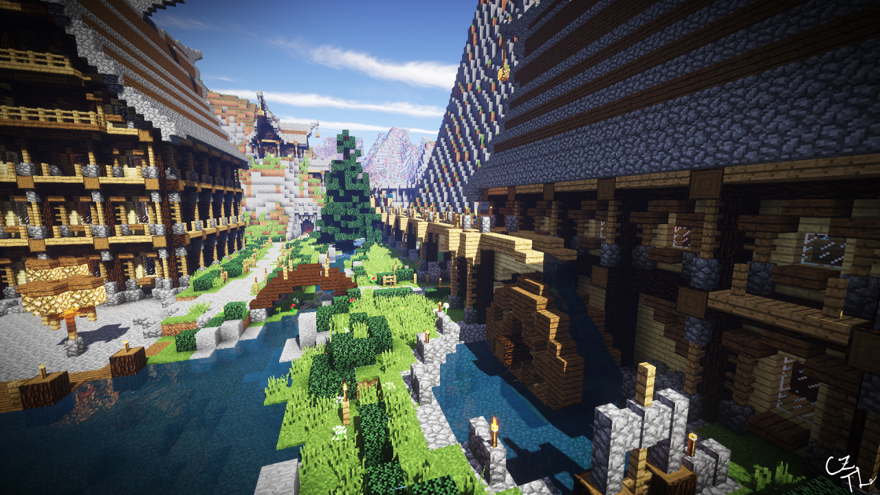 Epic Mountain Village Minecraft Map