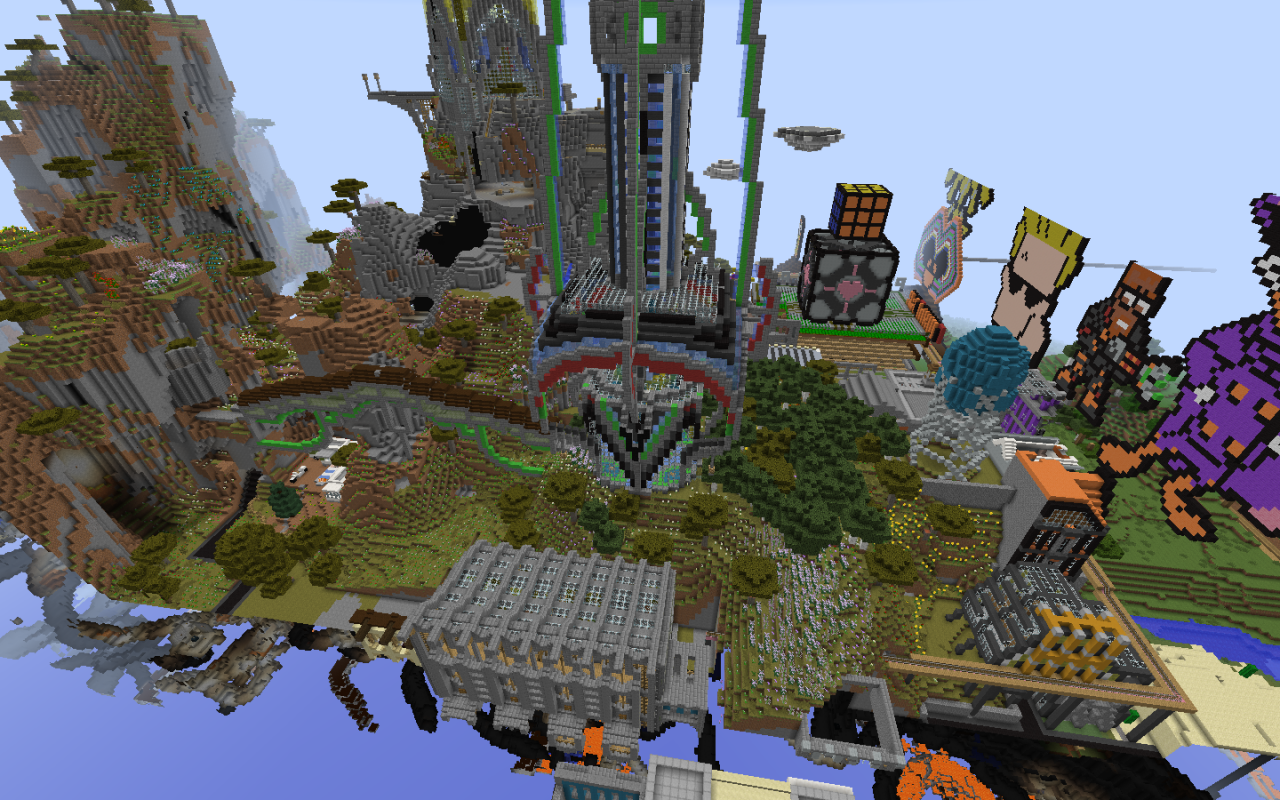 Just a Survival Server Plot Minecraft Map