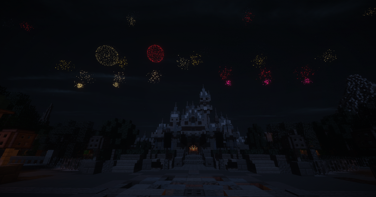 DIsneyland Forever! (Massive Firework Display Recreation, Music sync) Playing tonight! Minecraft Map