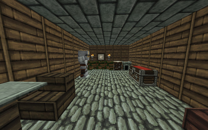 Medieval Small Long House. Minecraft Map