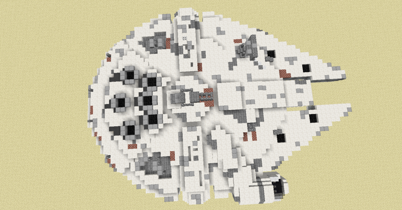 Star Wars The Force Awakens Millennium Falcon Minecraft Map
