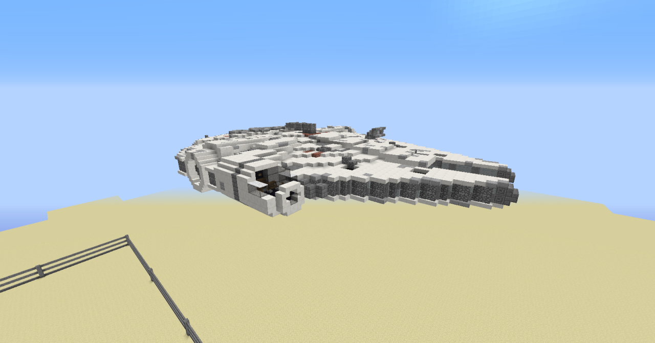 Star Wars The Force Awakens Millennium Falcon Minecraft Map