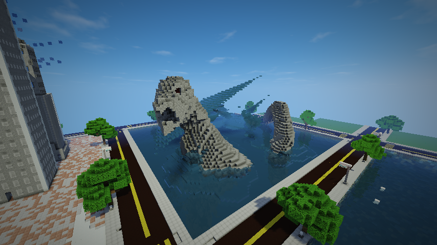 Sea Monster in plots. Minecraft Map