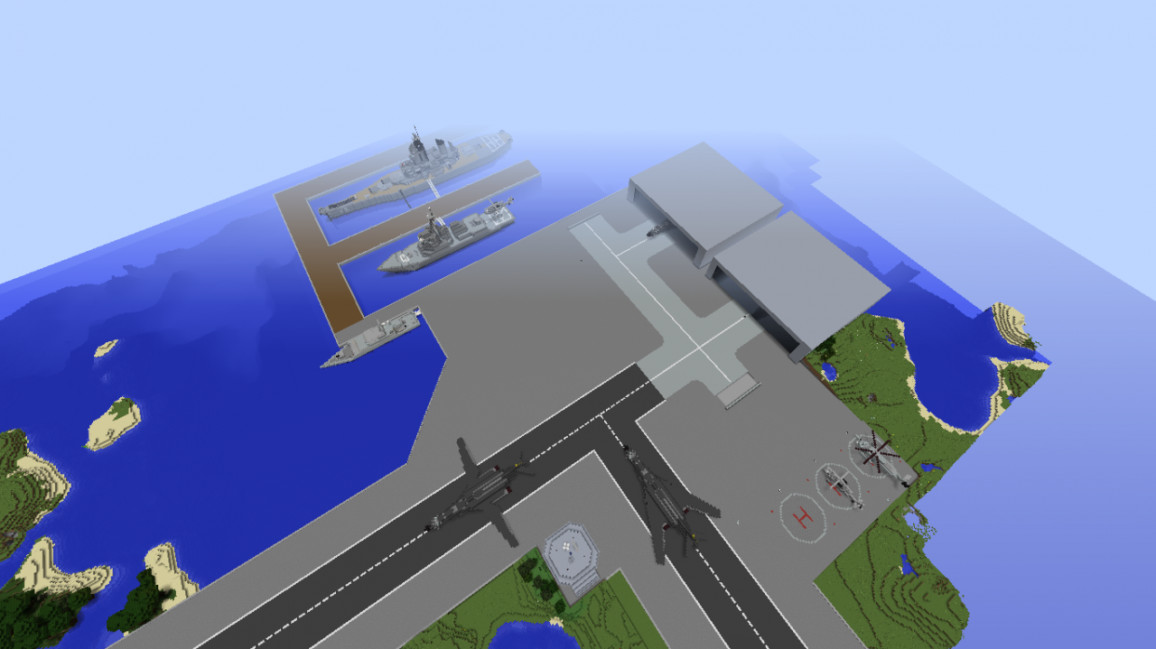 Naval and Air Force Base Minecraft Map