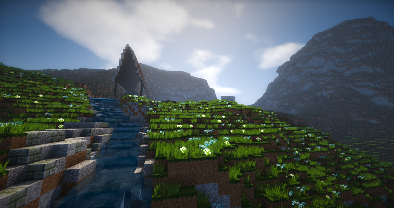 Unique Voxel Island Town Minecraft Map